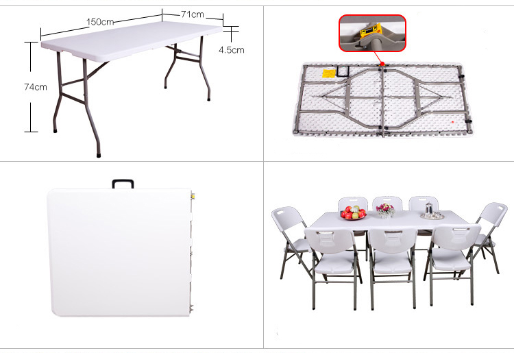 Exhibition use Plastic Folding Table from China manufacturer - Shanghai ...