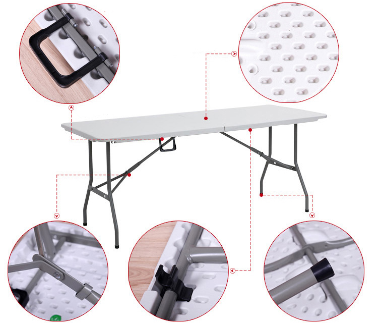 Exhibition use Plastic Folding Table from China manufacturer - Shanghai ...