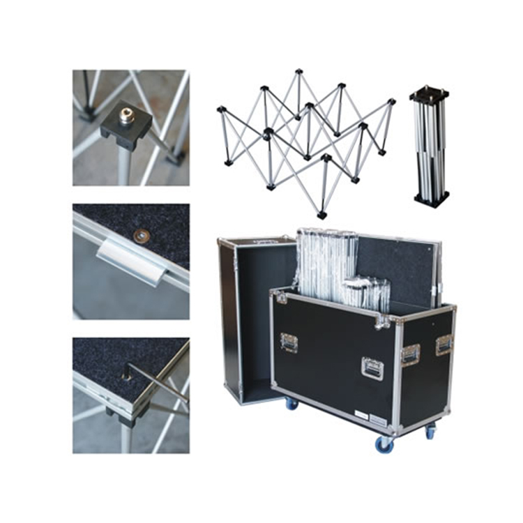 Aluminum Folding Portable Pop Up Spider Stage for Hotel from China ...